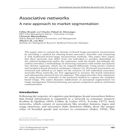 Associative Networks | PDF