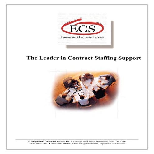ECS - Contract Staffing Brochure | PDF