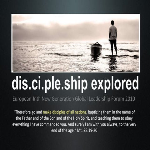 Seminar 103: Discipleship Explored | PPT