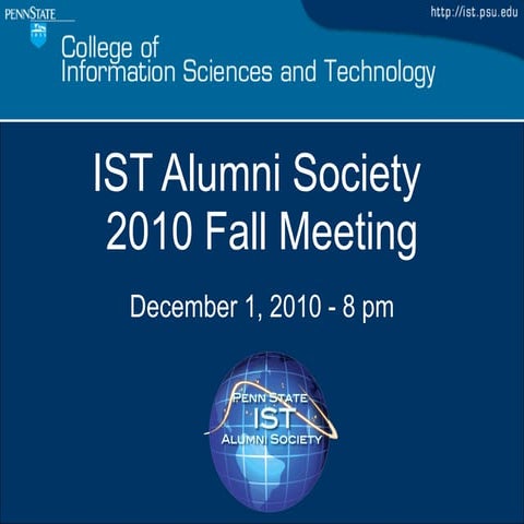 Alumni Meeting Presentation | PPT