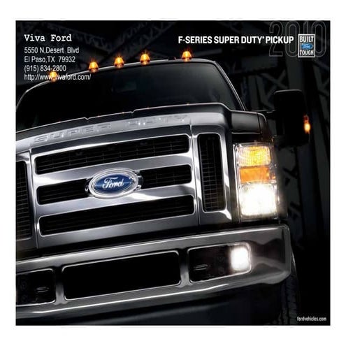 2010 Ford Super Duty in El Paso, TX | PDF | Pickup Trucks | Auto Body ...