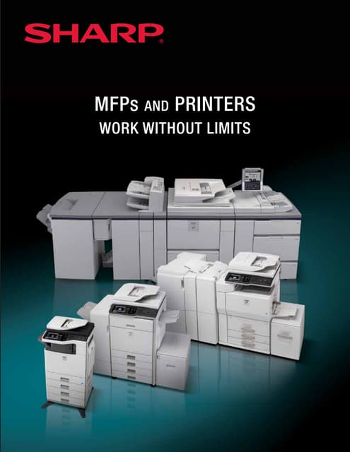 Sharp Workgroup Copiers- Affordable Copiers | PPTX | Computer ...