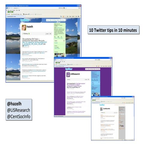 10 Twitter tips in 10 minutes | PPT