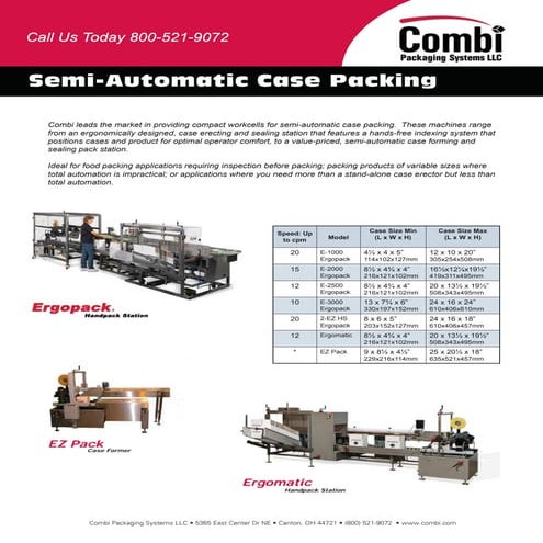 Hand Pack Product Sheet | PDF