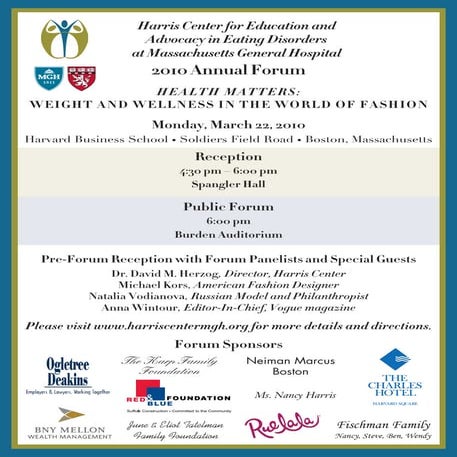 2010 harris center public forum invitation to reception | PDF