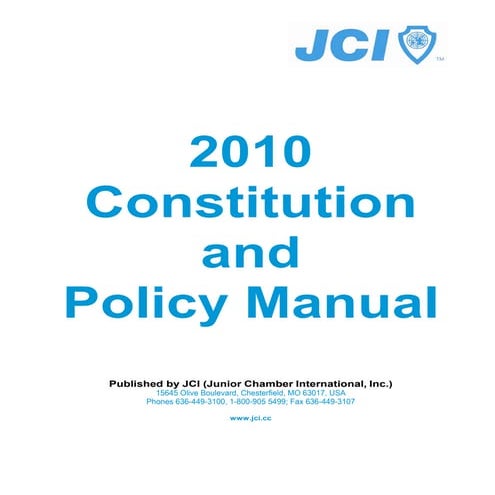 2010 jci constitution_and_policy_manual | PDF