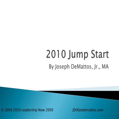 2010 Jump Start And Success Survey | PPTX