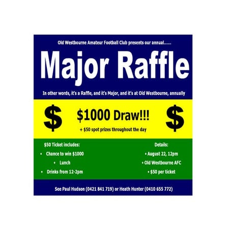 2010 Major Raffle | DOC