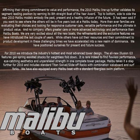 2010 Malibu Boats Presentation Added | PPT