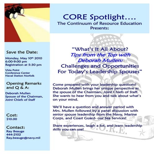 2010 may core conference flyer | PDF