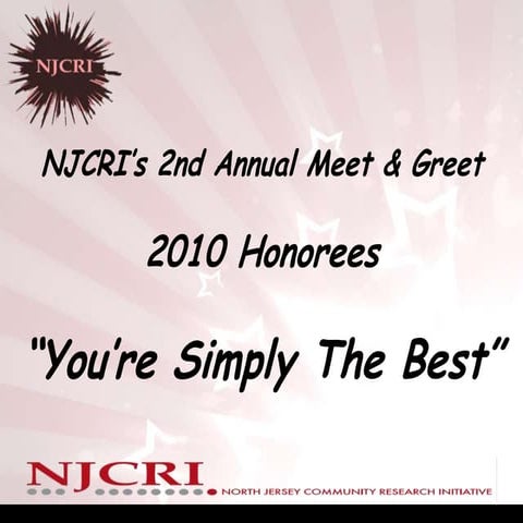 2010 2nd Annual Meet & Greet Honorees | PPTX | Infectious Diseases ...