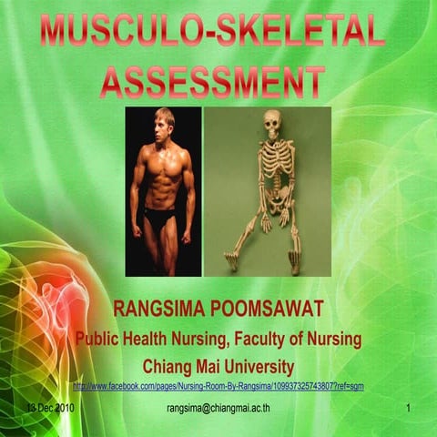 2010 musculo skeleton assessment | PDF