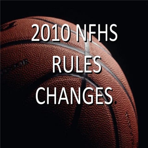 NFHS Basketball Rule 5 | PPT