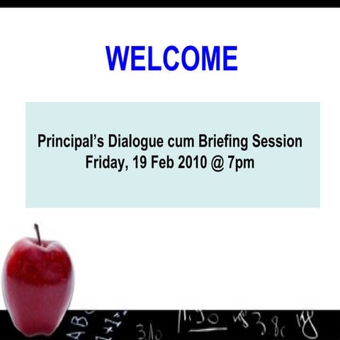 2010 P5 And P6 Principals Dialogue Collated Version | PPT