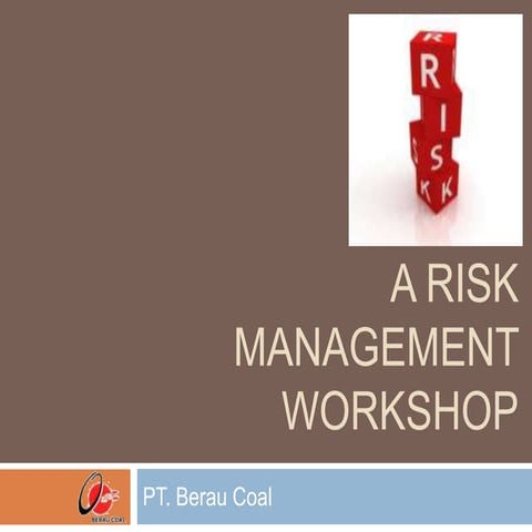 2010; Risk Management Workshop Rev.1.1 | PPTX | Science