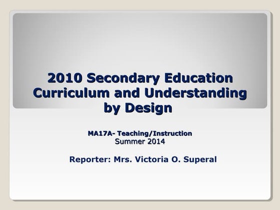 Journey in the Basic Education Curricular reforms | PPT