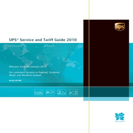 2010 UPS UK service and tariff guide | PDF