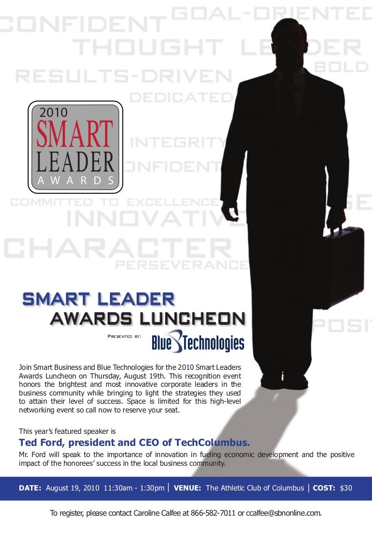 2010 Smart Leader Awards - Presented by Blue Technologies