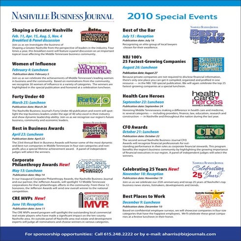 NBJ Editorial Calendar | PDF