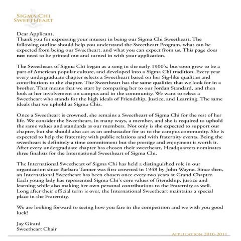 2010 Sweetheart Application (Read Only) | PDF