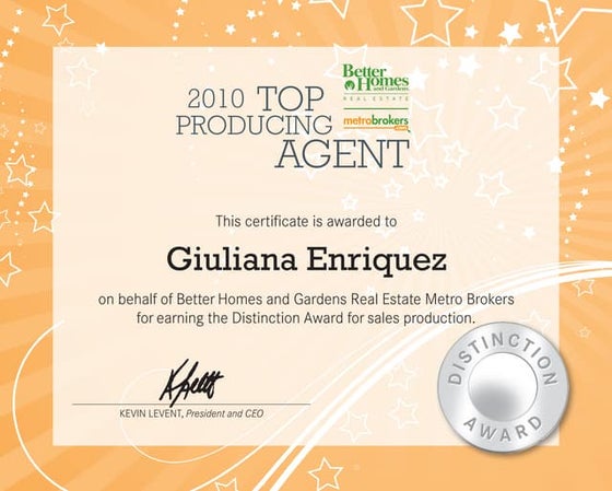 2011 top producing real estate agent - Better Homes and Gardens RE ...
