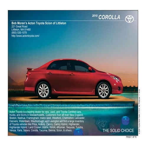 2010 Toyota Corolla | PDF