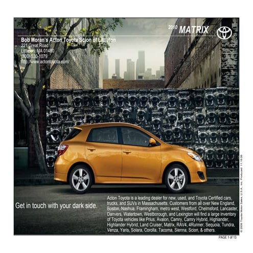 2010 Toyota Matrix | PDF