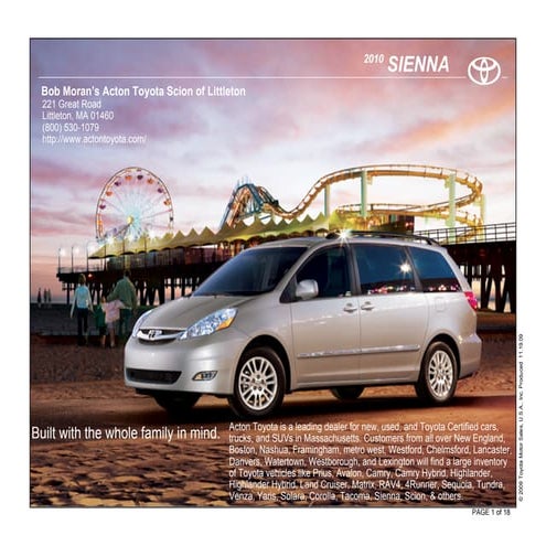 2010 Toyota Sienna | PDF