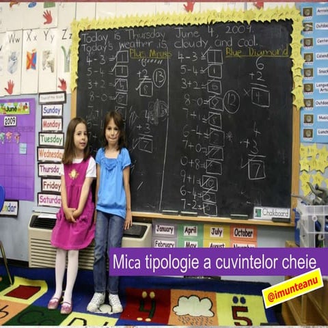 2011.01.29 Ionut MUNTEANU - Mica tipologie a cuvintelor cheie | PPTX