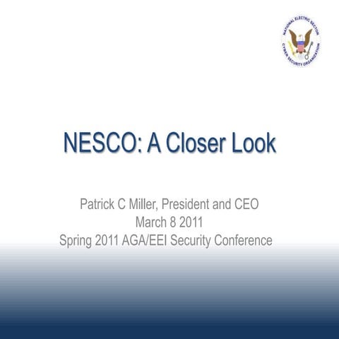 NESCO: A Closer Look | PPTX