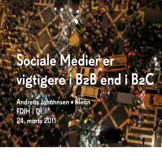 Sociale medier i B2B | PDF