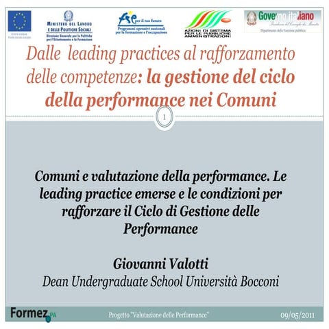 Dalle leading practices al rafforzamento delle competenze: la gestione ...