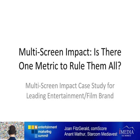 Multi-Screen:OneMetrictoRuleThemAll | PPT