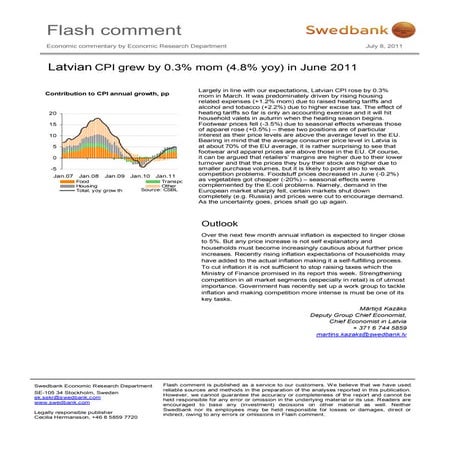 Flash Comment - July 8, 2011 | PDF | Commodities | Economy