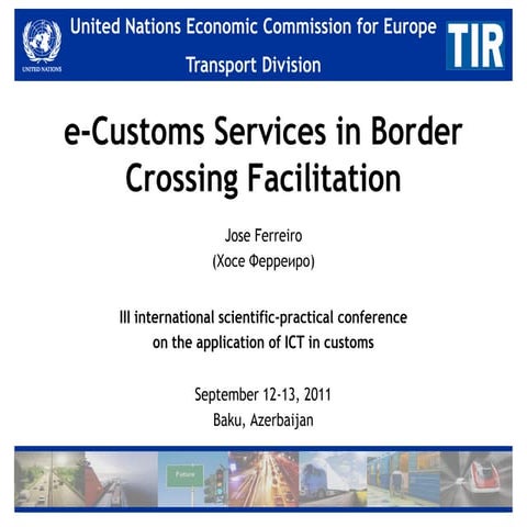 e-Customs Services in Border Crossing Facilitation | PDF