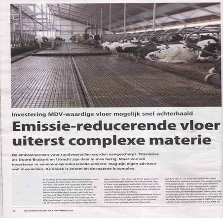 emissie-reducerende vloer uiterst complexe materie | PDF