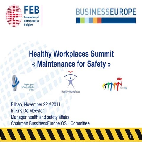 2011 11-22 Maintenance Do It Safe | PPTX