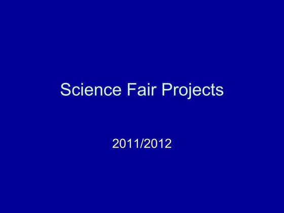 Science Fair Project Paper, | DOC