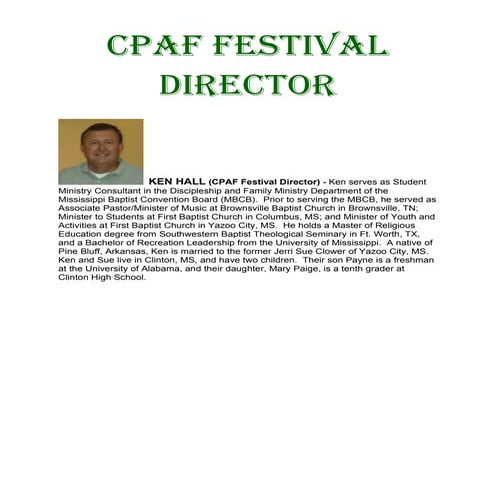 2011 CPAF COORDINATORS BIO | PDF
