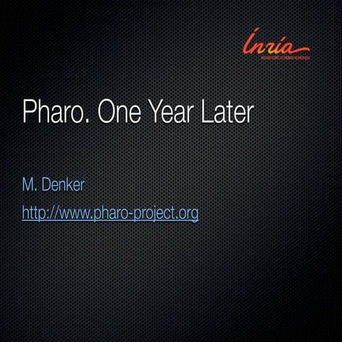 Pharo. One Year Later | PDF | Programming Languages | Computing