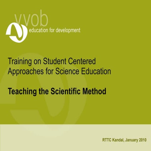 Teaching the scientific method | PPT