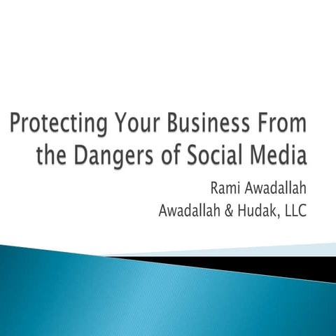 Dangers Of Social Media | PPTX