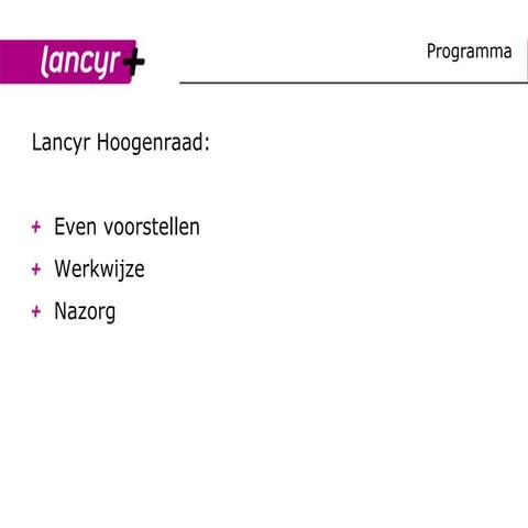 20110223presentatie Lancy H Rr Pjv | PDF