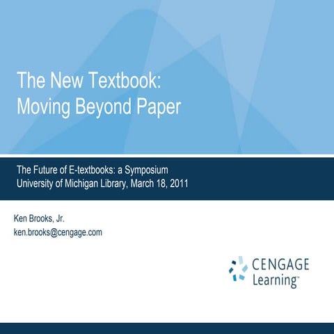 The New Textbook: Moving Beyond Paper | PPTX