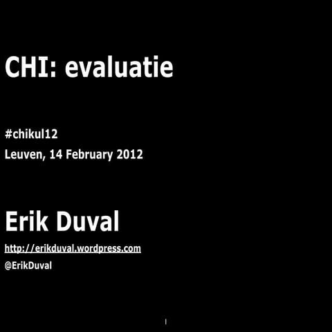 CHI: evaluation | KEY