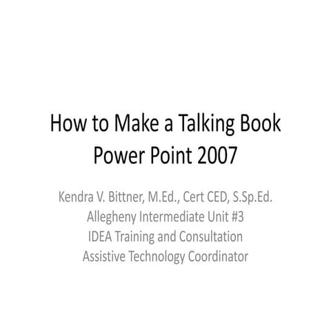 talking book animation pres.ppt