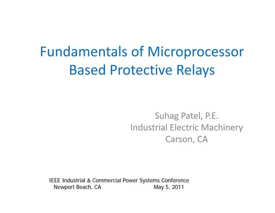 Characteristic of idmt curves for overcurrent relays | PPT