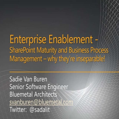 SharePoint Maturity and Business Process - Why They're Inseparable ...