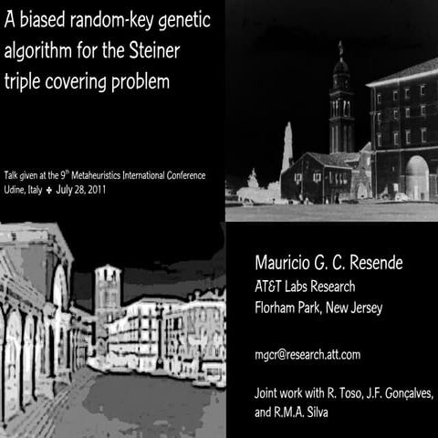 A biased random-key genetic algorithm for the Steiner triple covering problem | PDF | Baseball ...