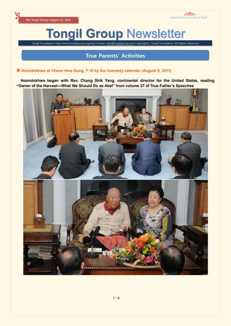 Tongil Foundation (Unofficial) FAQ | PPT